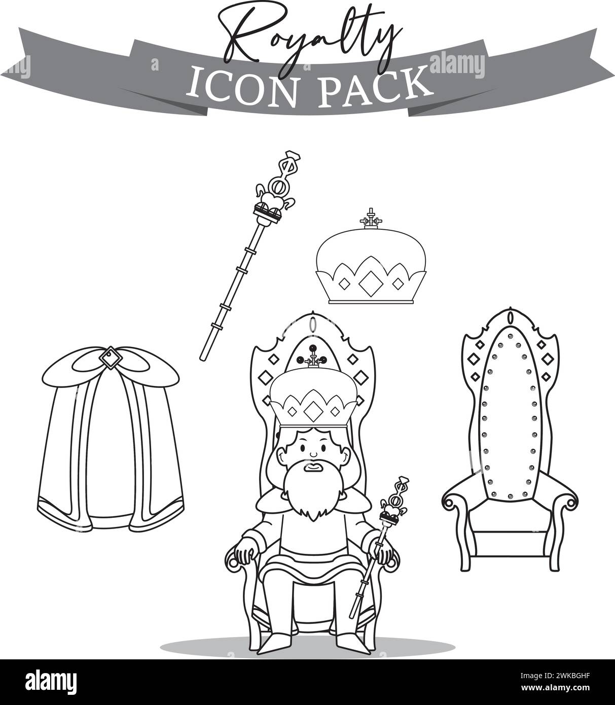 King character asset Vector Stock Vector Image & Art - Alamy
