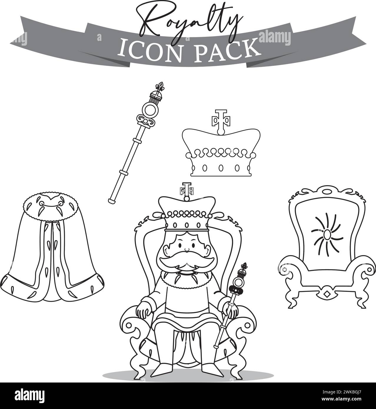 King character asset Vector Stock Vector Image & Art - Alamy