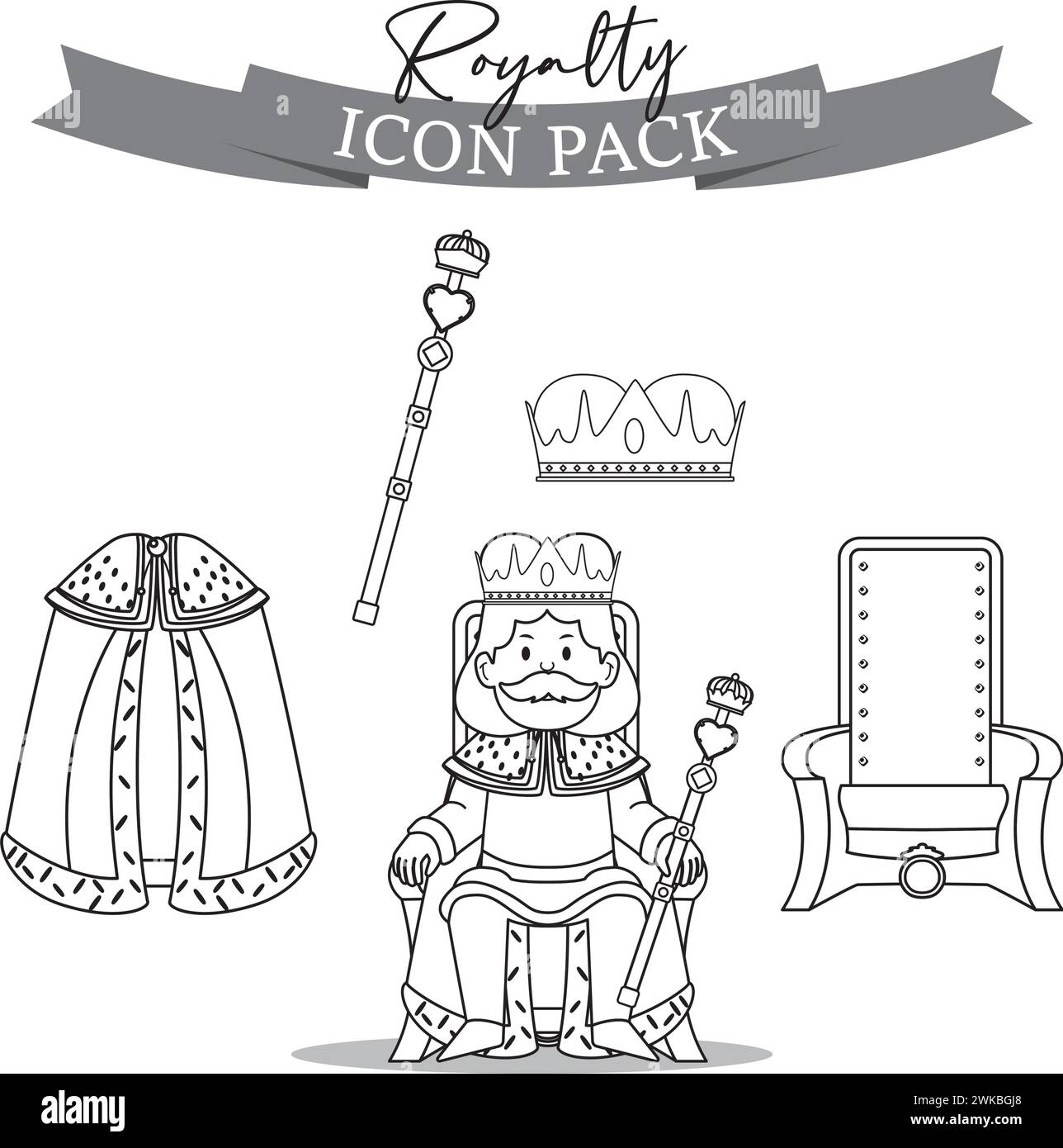 King character asset Vector Stock Vector Image & Art - Alamy