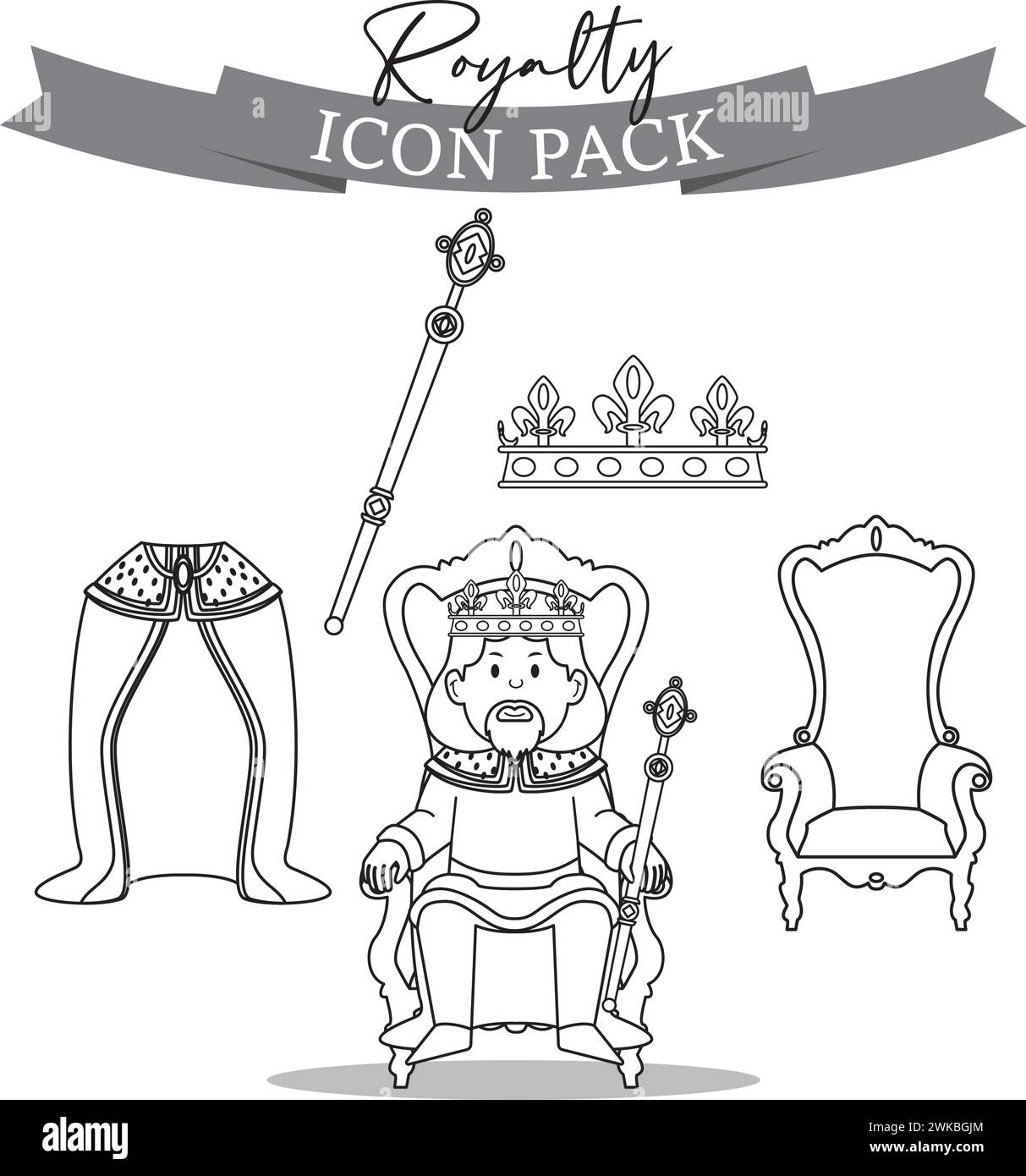 King character asset Vector Stock Vector Image & Art - Alamy