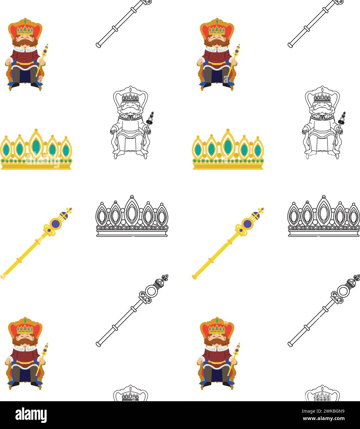 White gold pattern dress Stock Vector Images - Alamy