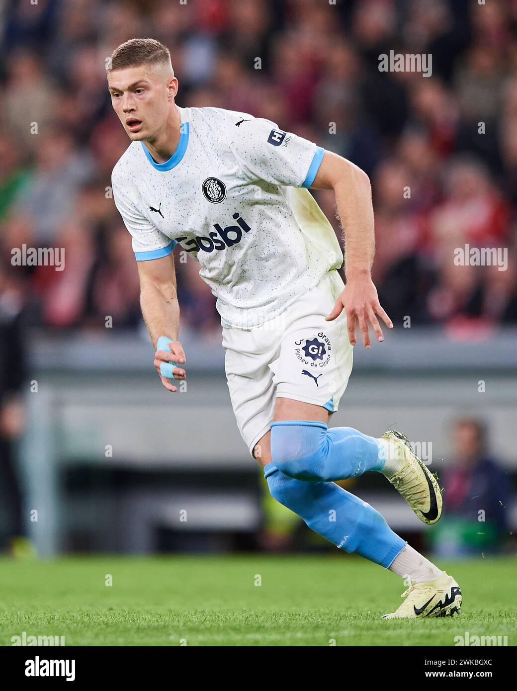 Bilbao, Spain. February 19, 2024. Artem Dovbyk of Girona FC looks on ...