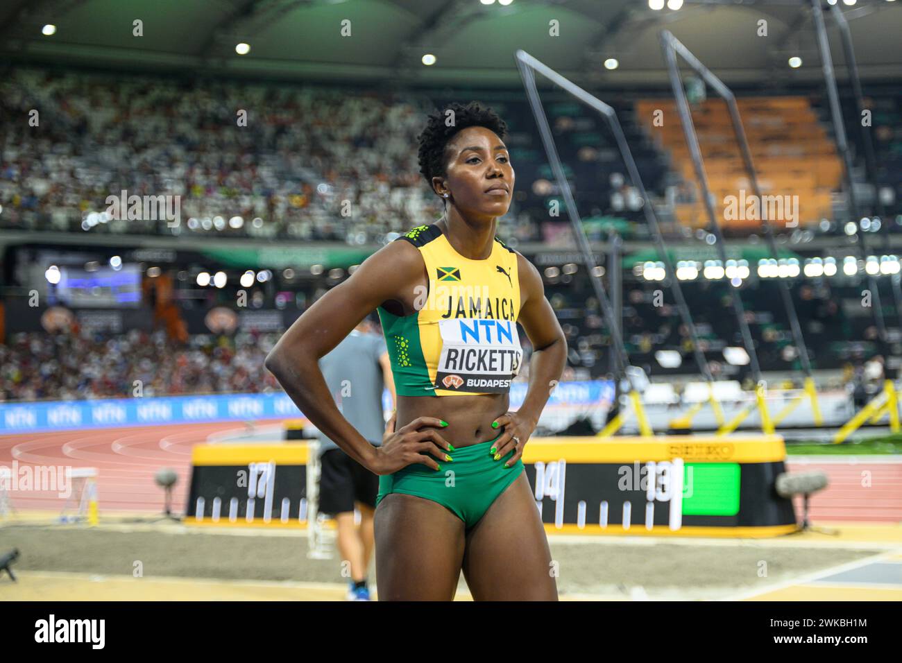 Shanieka RICKETTS participating in the triple jump at the World ...