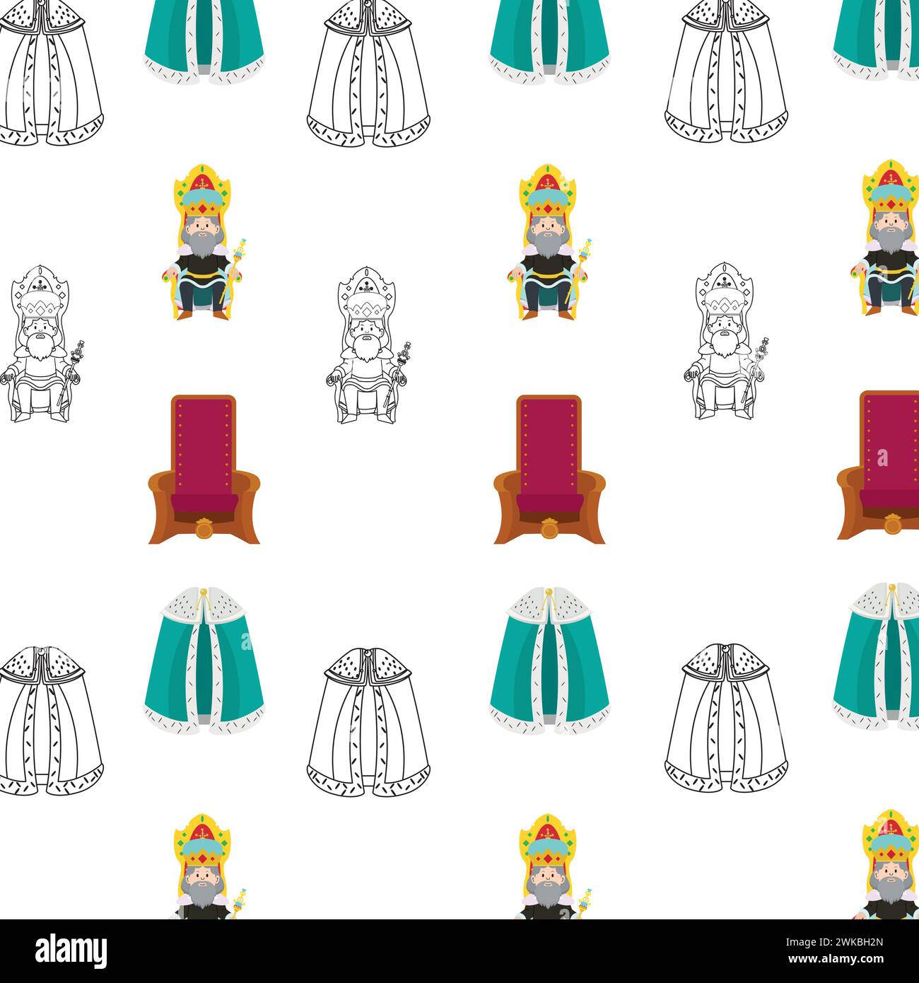 Royalty icons Pattern background Vector Stock Vector Image & Art - Alamy