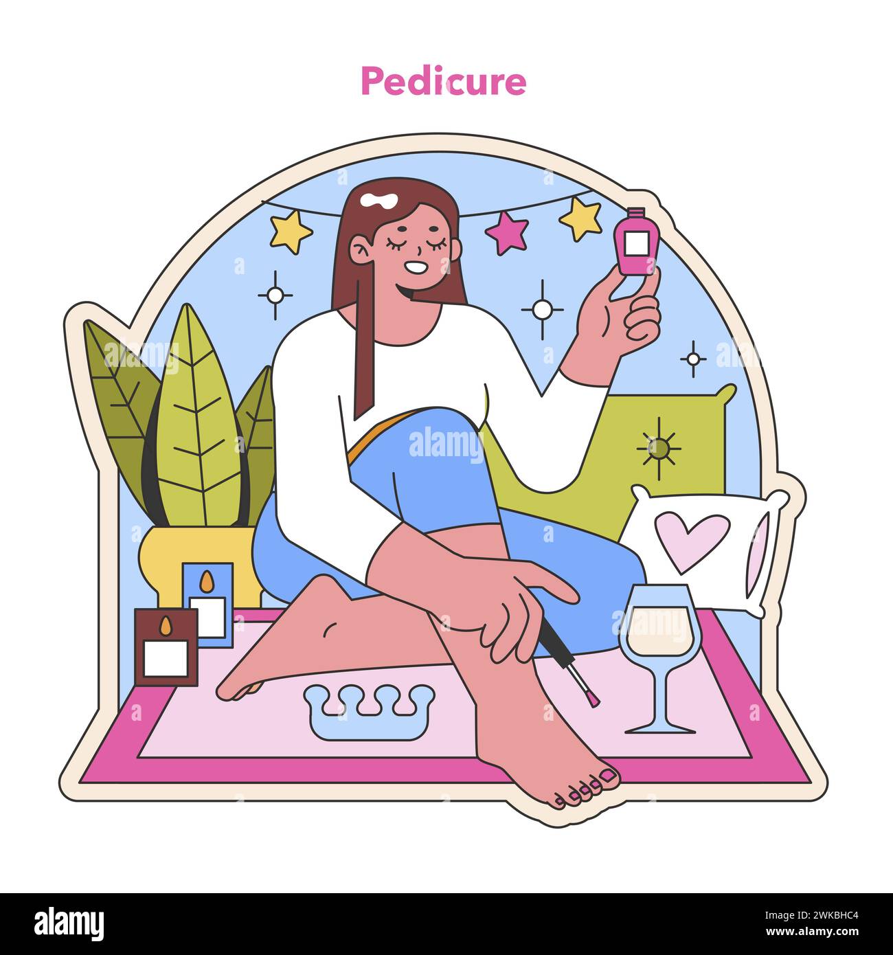 Nail care regimen Stock Vector Images - Alamy