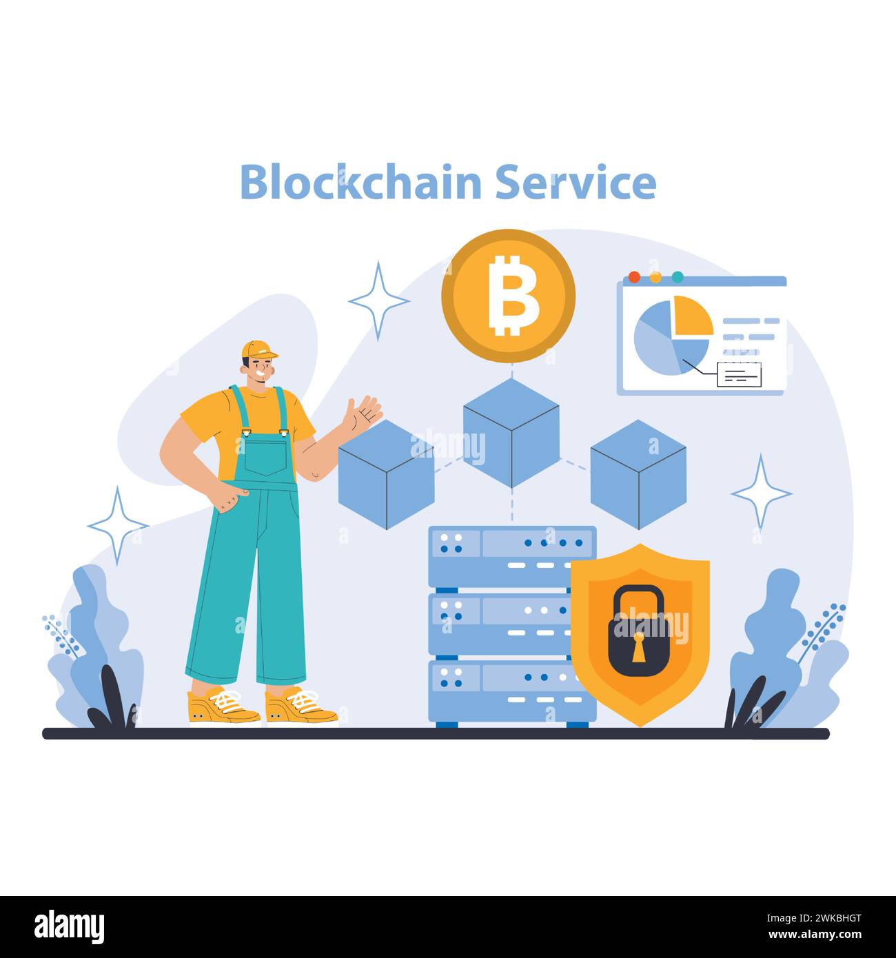 Cryptocurrency infrastructure Stock Vector Images - Alamy