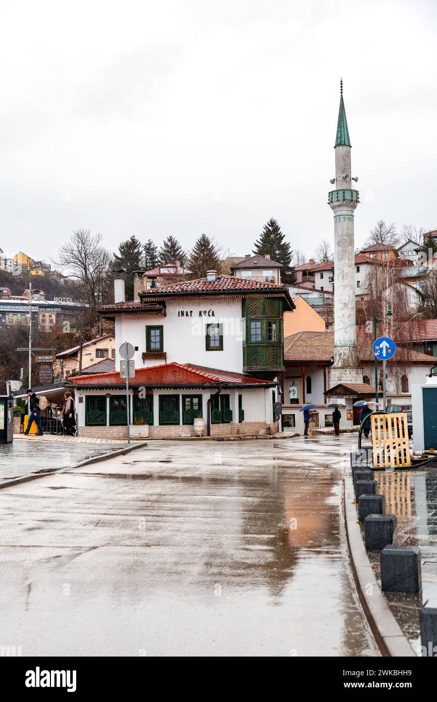Sarajevo - Bosnia and Herzegovina - 11 FEB 2024: Inat Kuca, The House ...