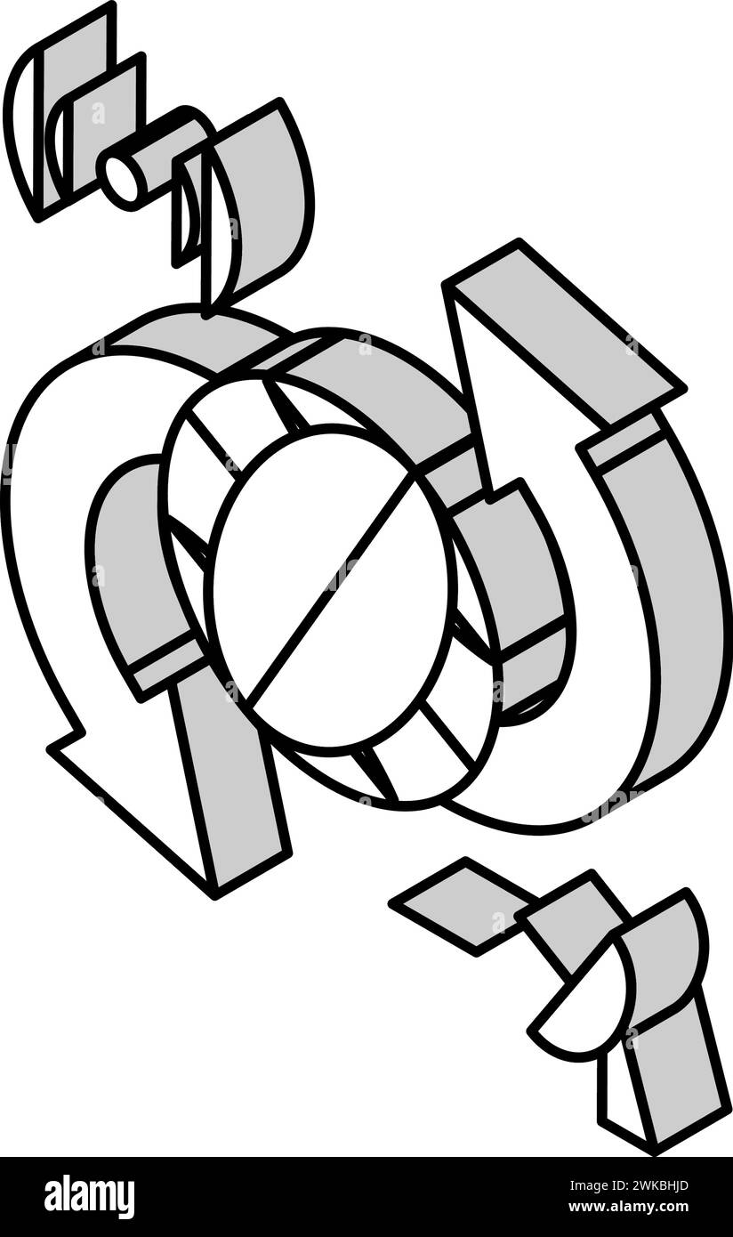 broadcast technology isometric icon vector illustration Stock Vector ...