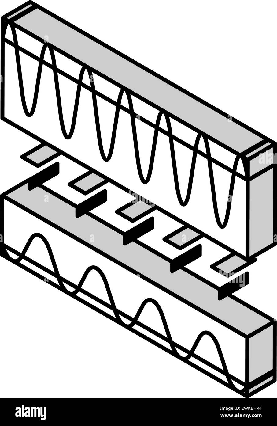 frequency telecommunication isometric icon vector illustration Stock Vector Image & Art - Alamy