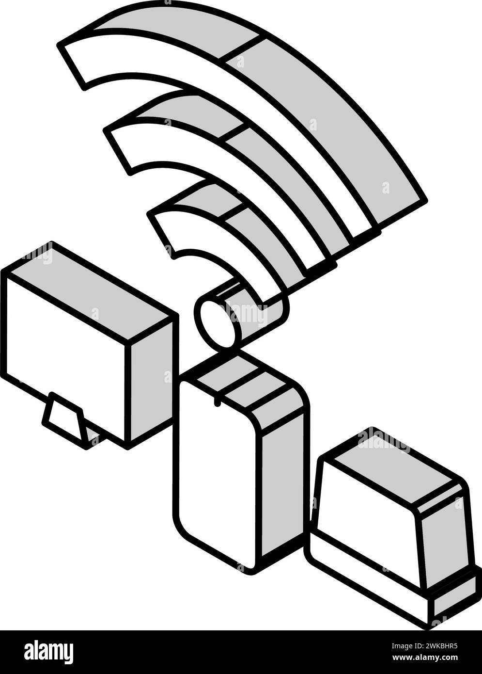 internet connection devices isometric icon vector illustration Stock ...