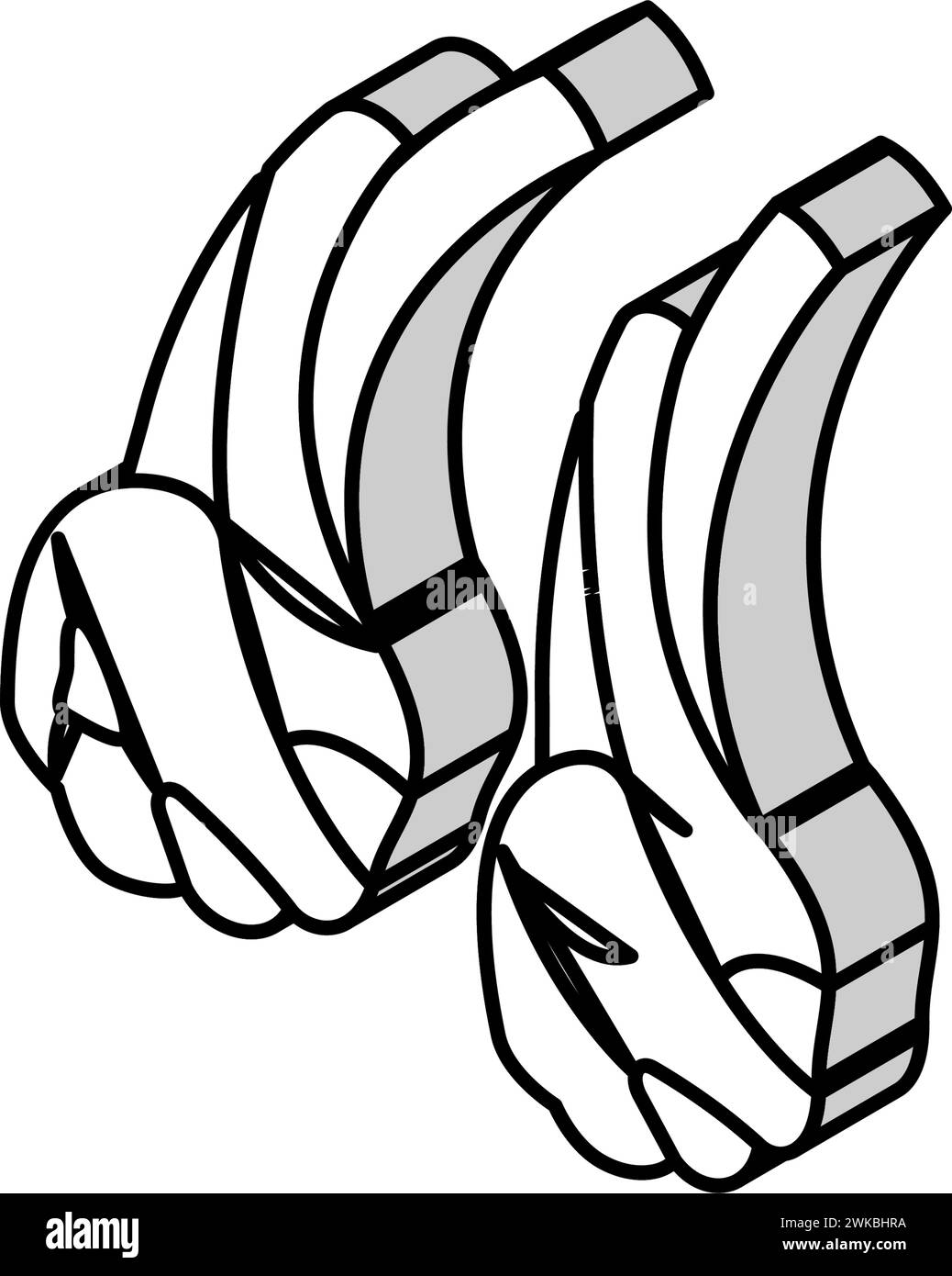 mutton meat isometric icon vector illustration Stock Vector Image & Art ...