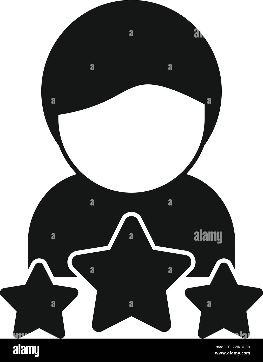 Best rating client icon simple vector. Card data customer. Letter team ...