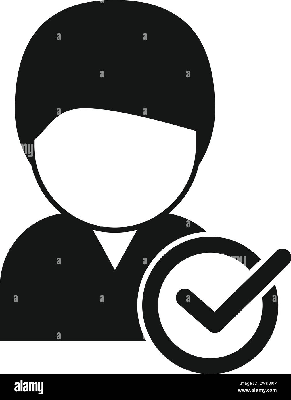 Approved client icon simple vector. People team. Online letter identity ...