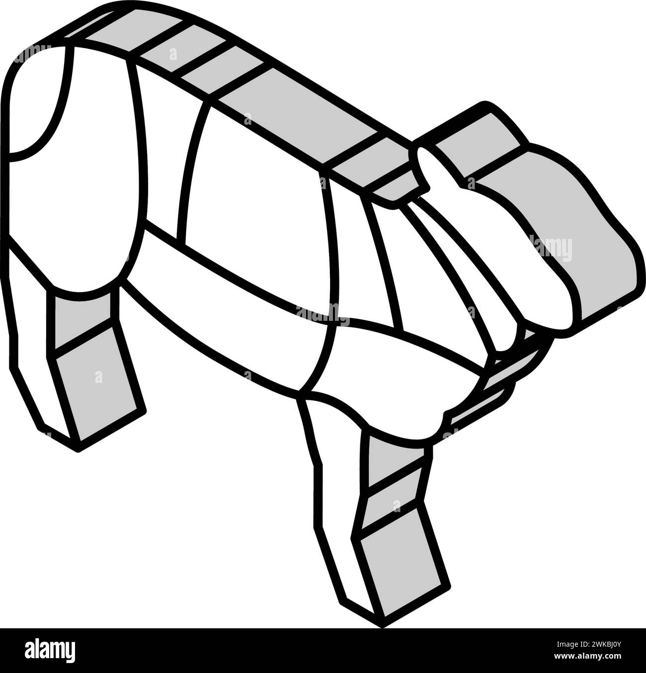 meat sheep isometric icon vector illustration Stock Vector Image & Art ...