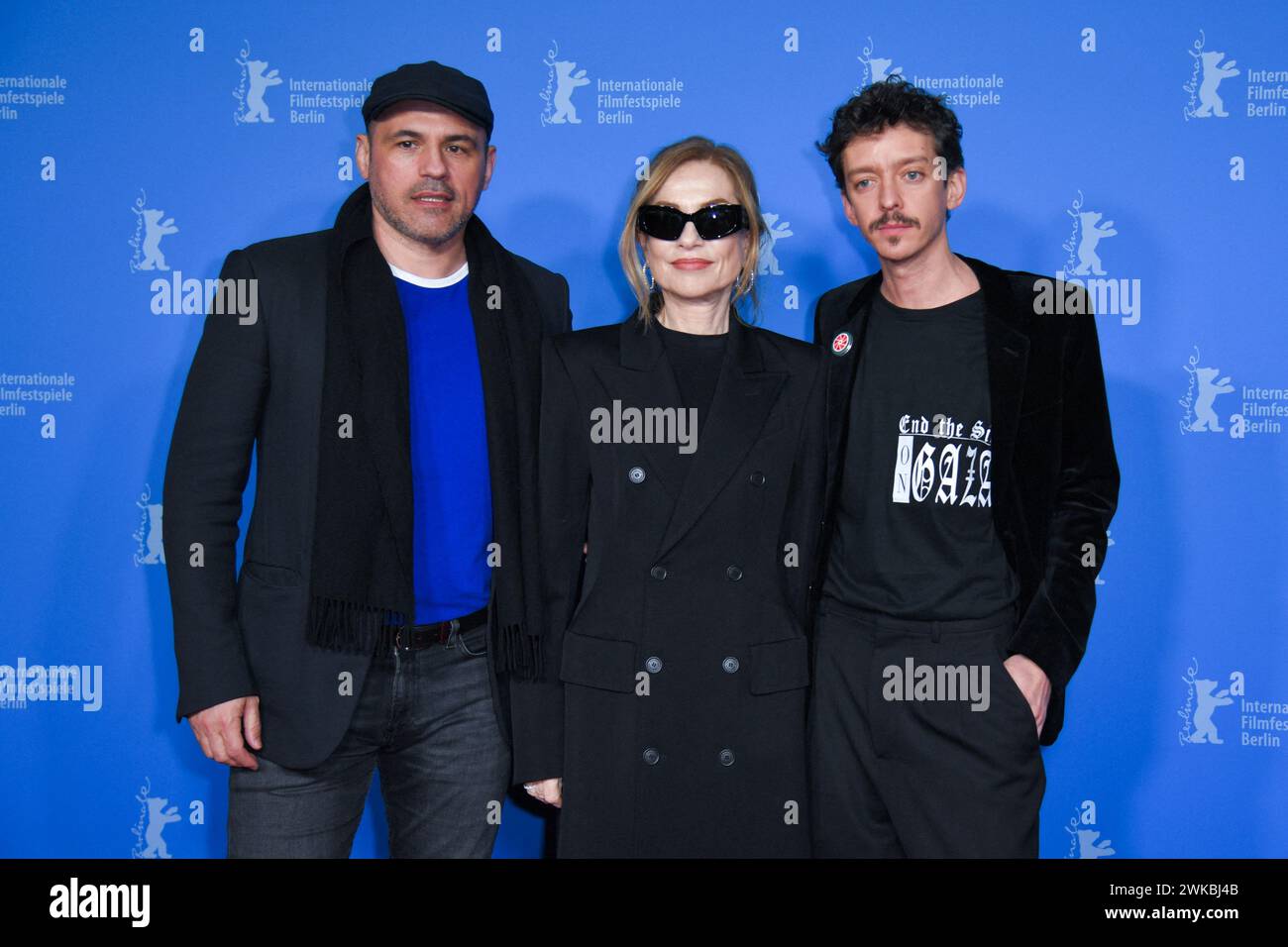 Berlin, Germany. 19th Feb, 2024. Stephane Rideau, Isabelle Huppert and ...