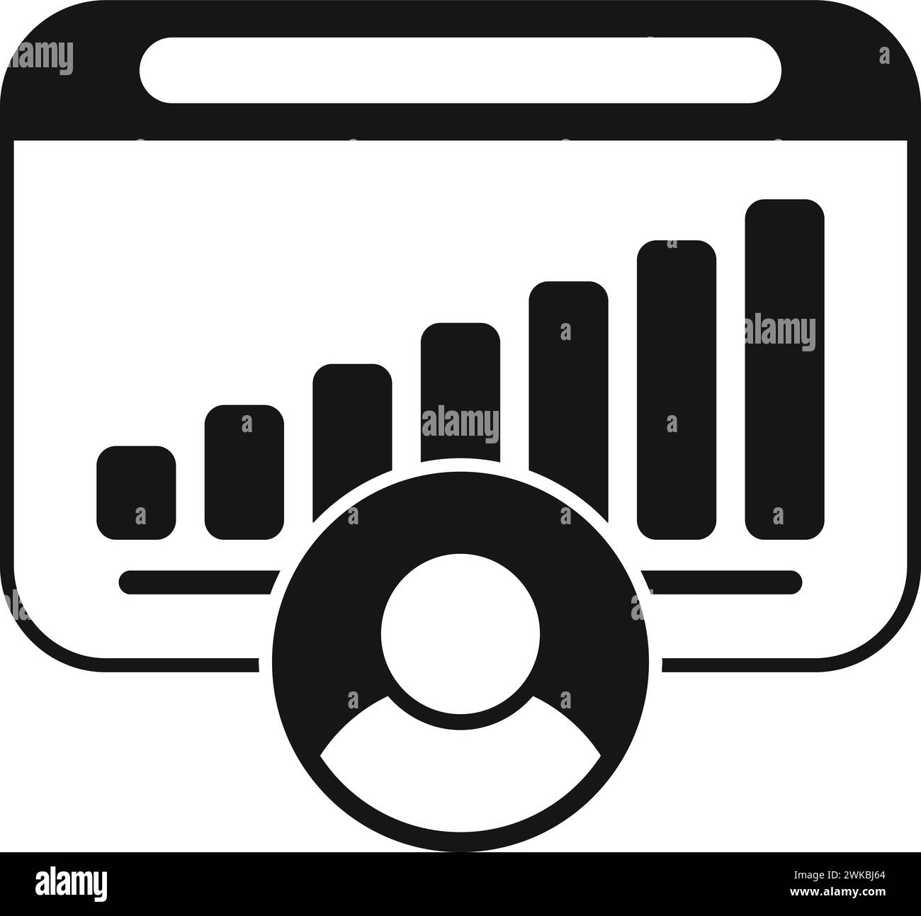 Online client graph icon simple vector. Trade stock. Customer data cms Stock Vector Image & Art ...
