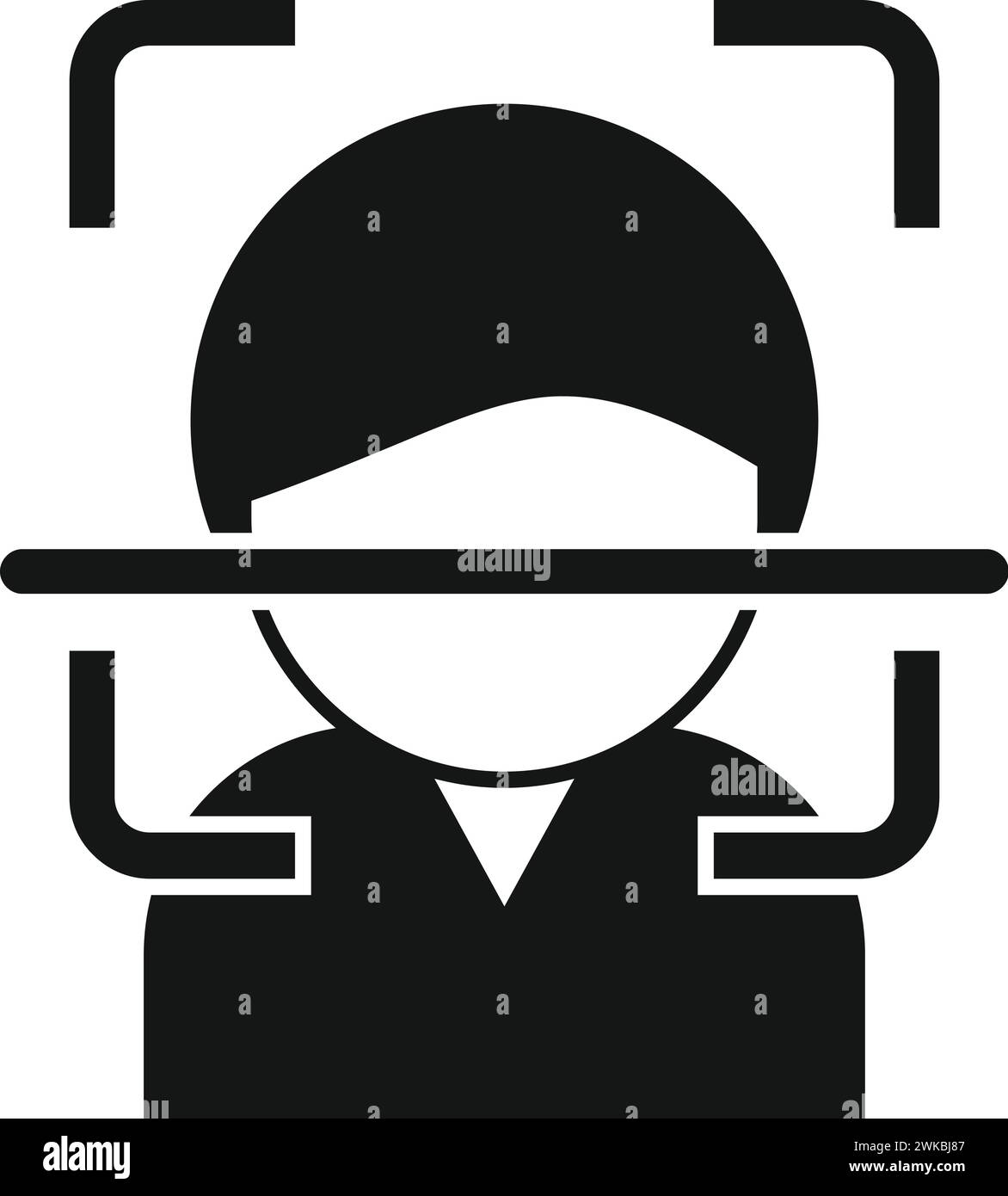 Scan Client Safety Icon Simple Vector Personal Stock Design Digital