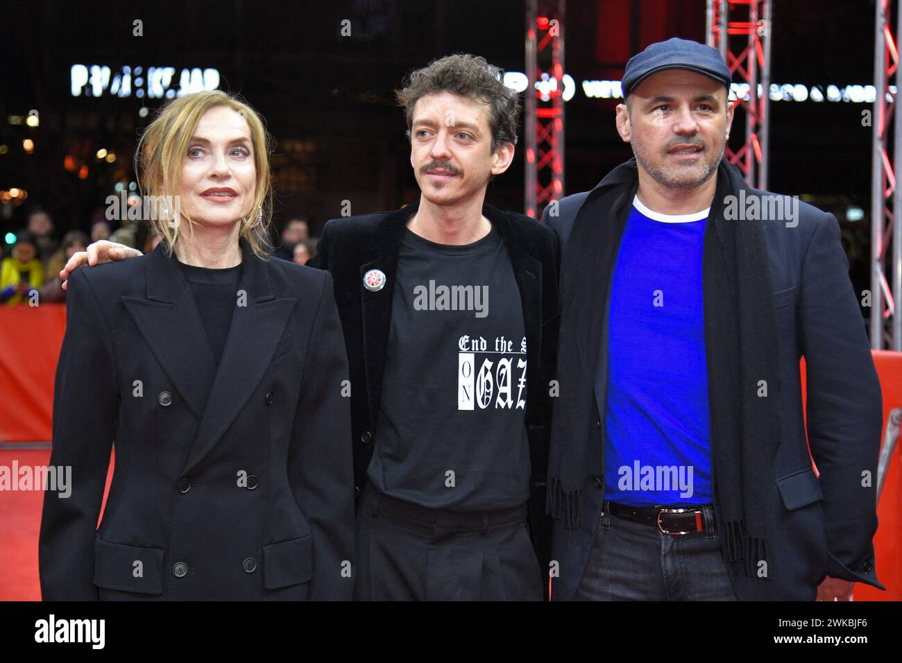 Berlin, Germany. 19th Feb, 2024. Isabelle Huppert, Nahuel Perez ...