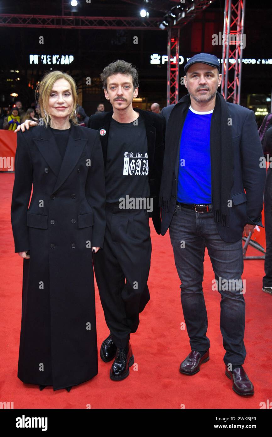 Berlin, Germany. 19th Feb, 2024. Isabelle Huppert, Nahuel Perez ...