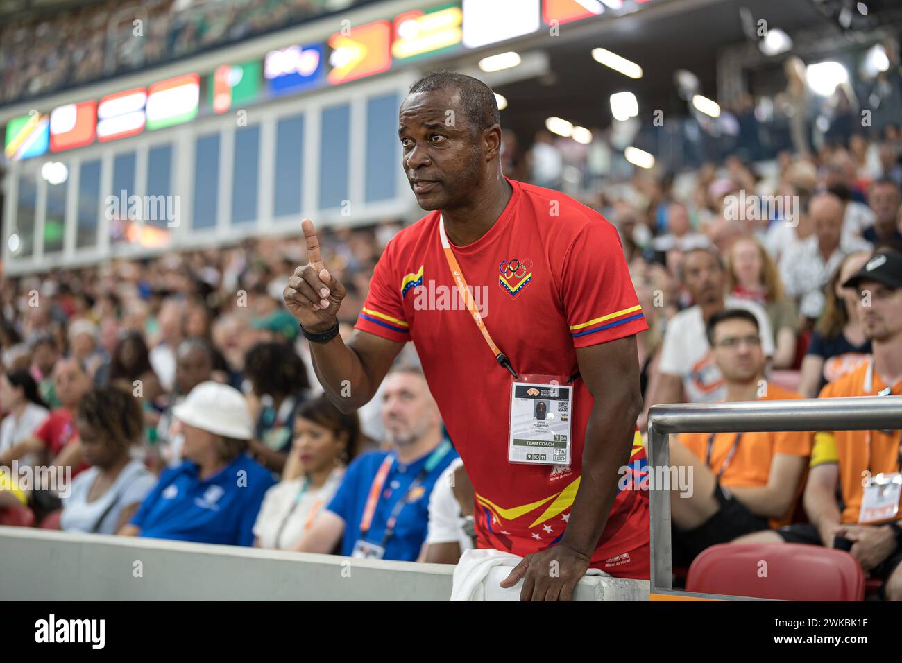 Ivan Pedroso at the World Athletics Championships in Budapest 2023 ...