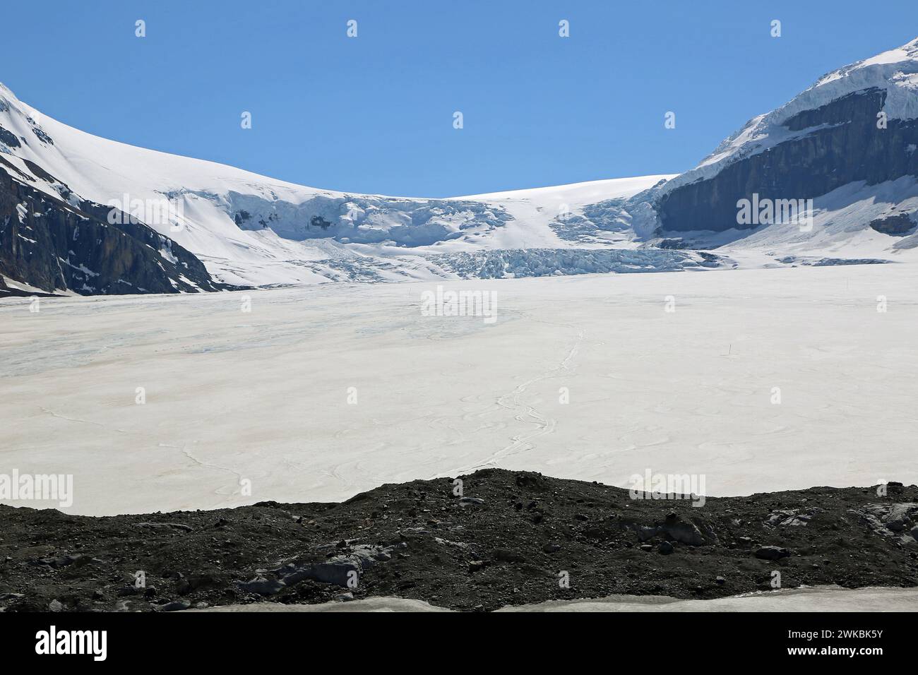 Terminal moraine of Athabasca glacier - Jasper National Park, Canada ...