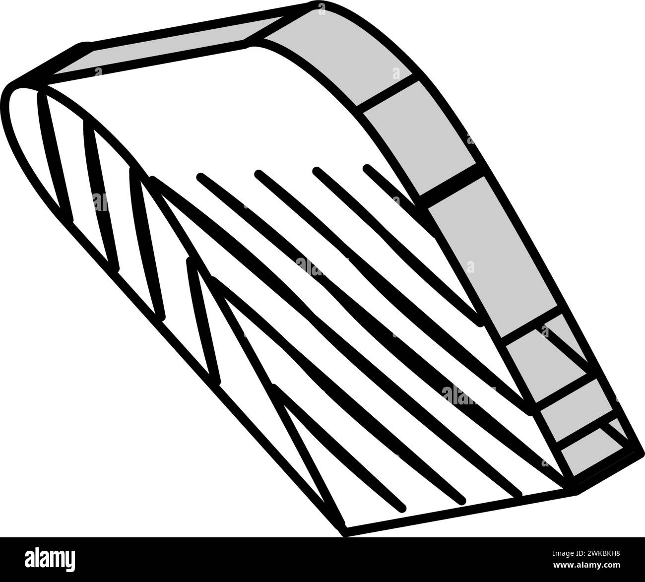 fillet salmon isometric icon vector illustration Stock Vector Image ...