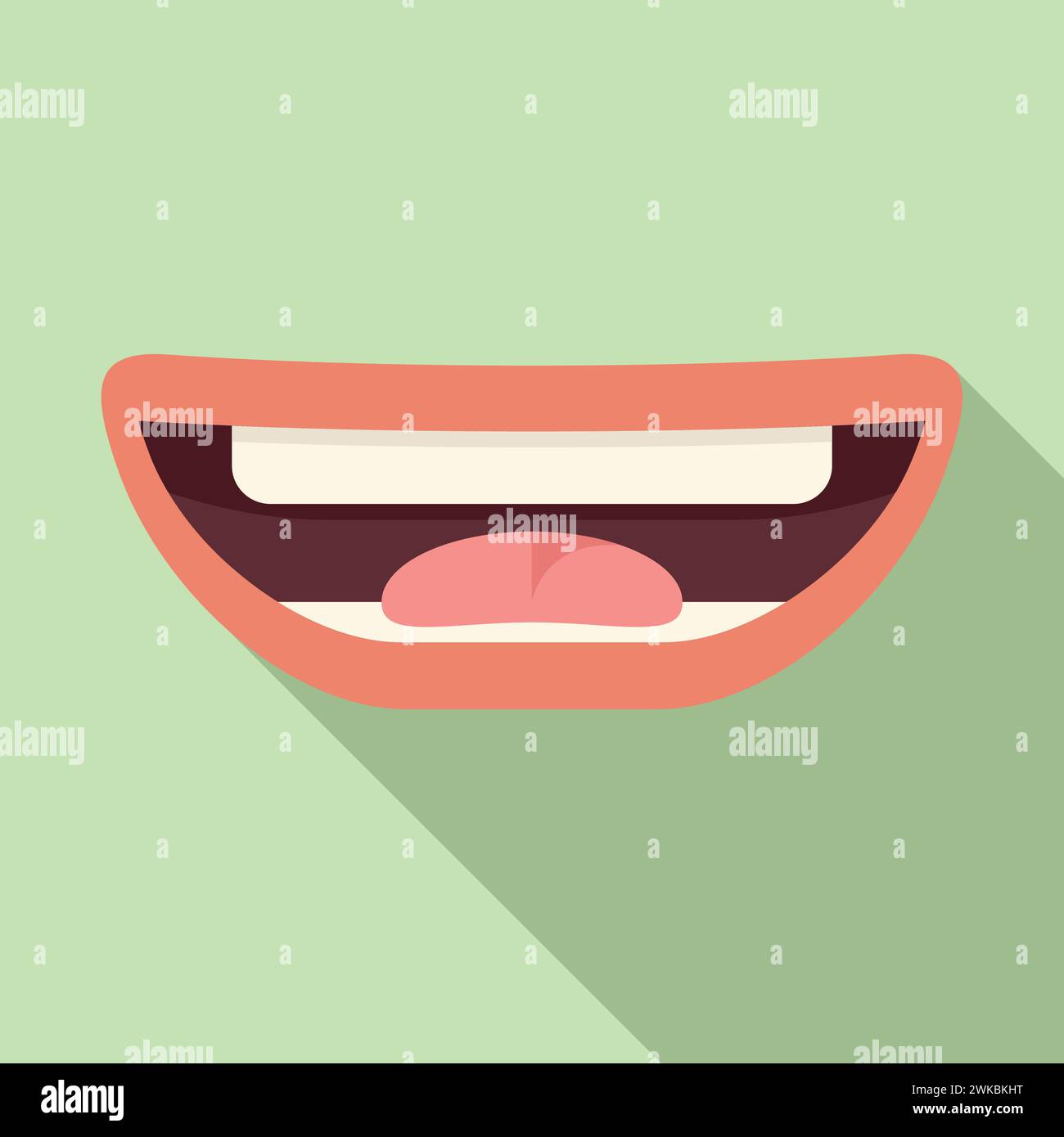 Activity articulation icon flat vector. Therapy diction. Cavity verbal ...