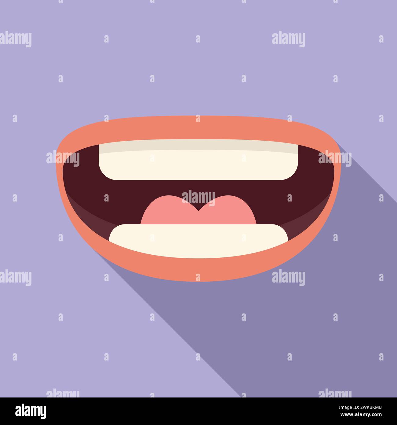 Verbal articulation icon flat vector. Cognitive motor. Care process ...