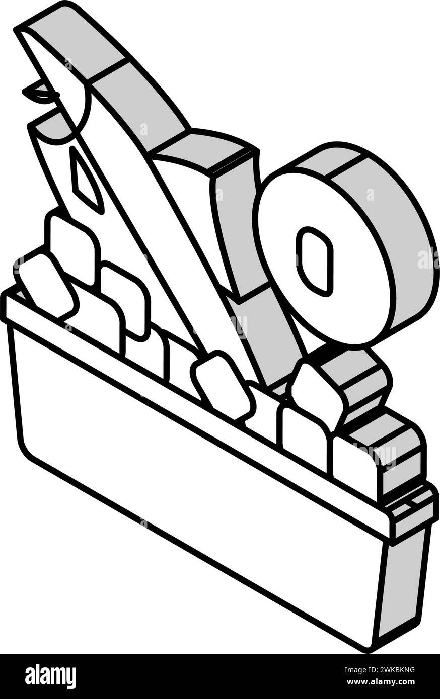 frozen seafood isometric icon vector illustration Stock Vector Image ...