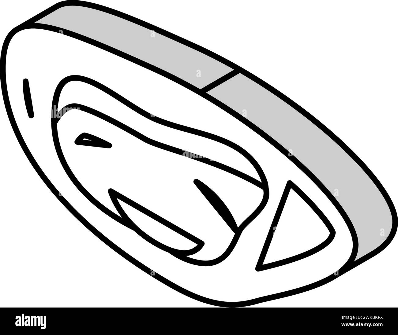 shellfish seafood isometric icon vector illustration Stock Vector Image ...