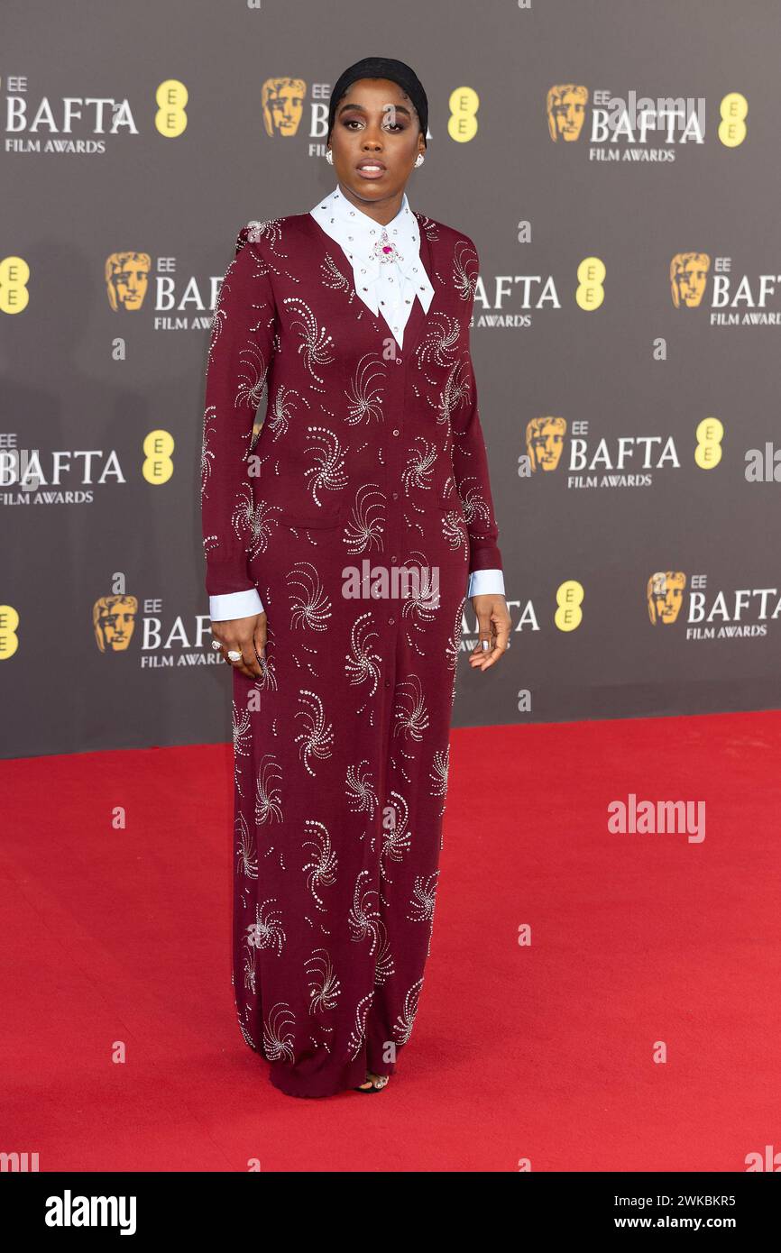 London, UK. February 18th, 2024. Lashana Lynch attends the 77th, EE ...