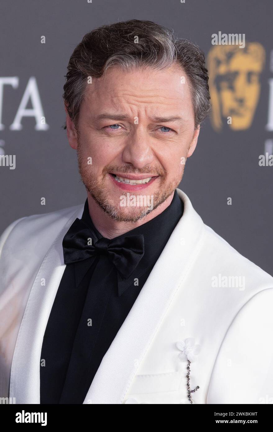 London, UK. February 18th, 2024. James McAvoy attends the 77th, EE ...