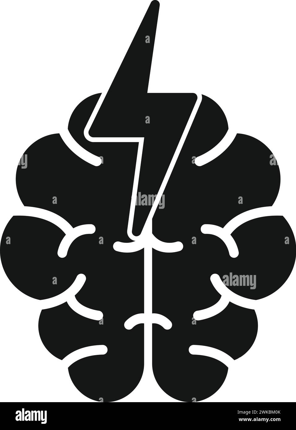Fast brain memory icon simple vector. Work health. System effort study ...