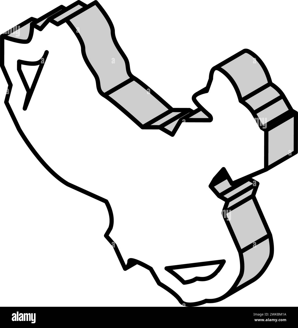 china country isometric icon vector illustration Stock Vector Image ...