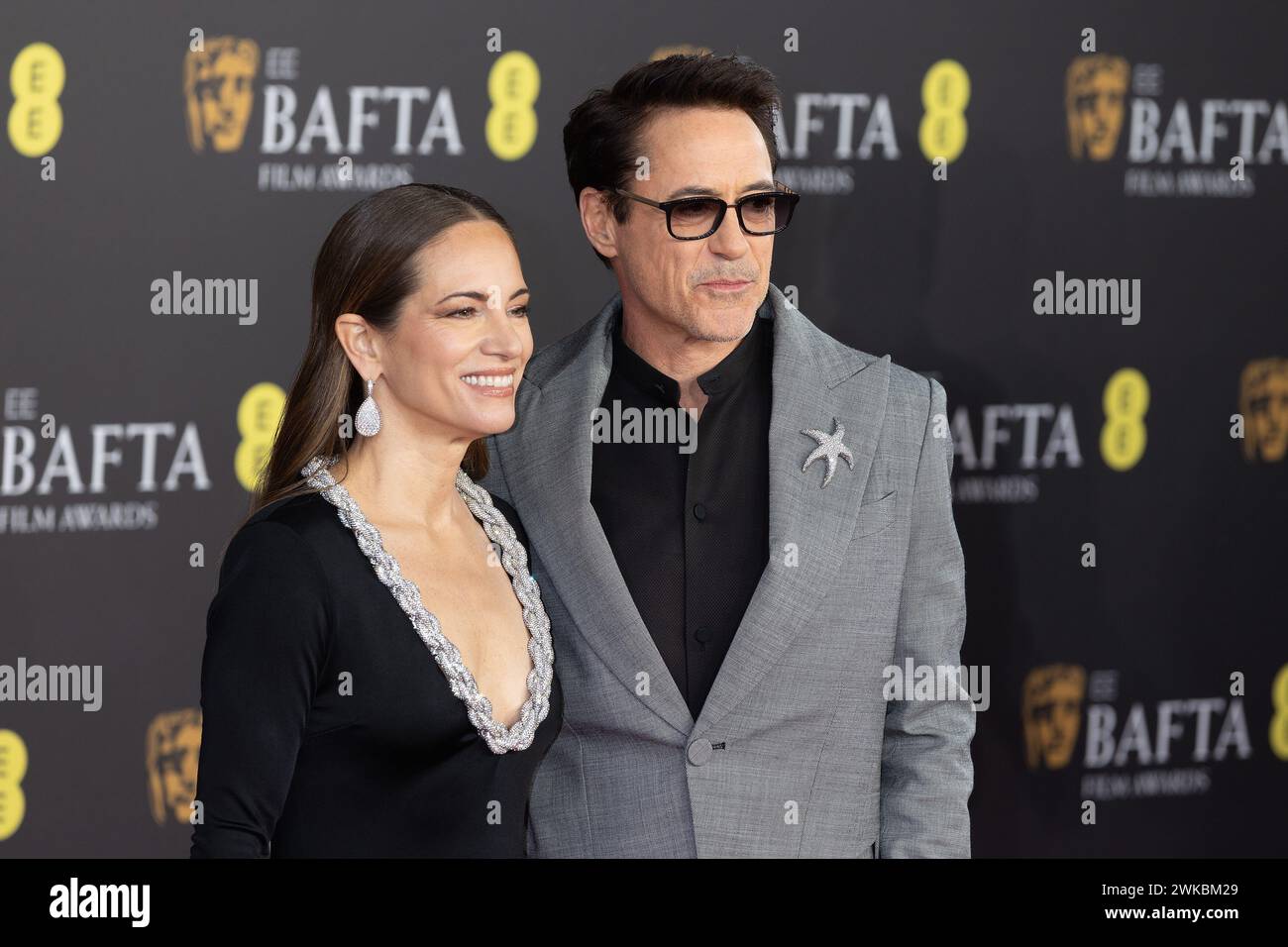 London, UK. February 18th, 2024. Susan Downey and Robert Downey Jr ...