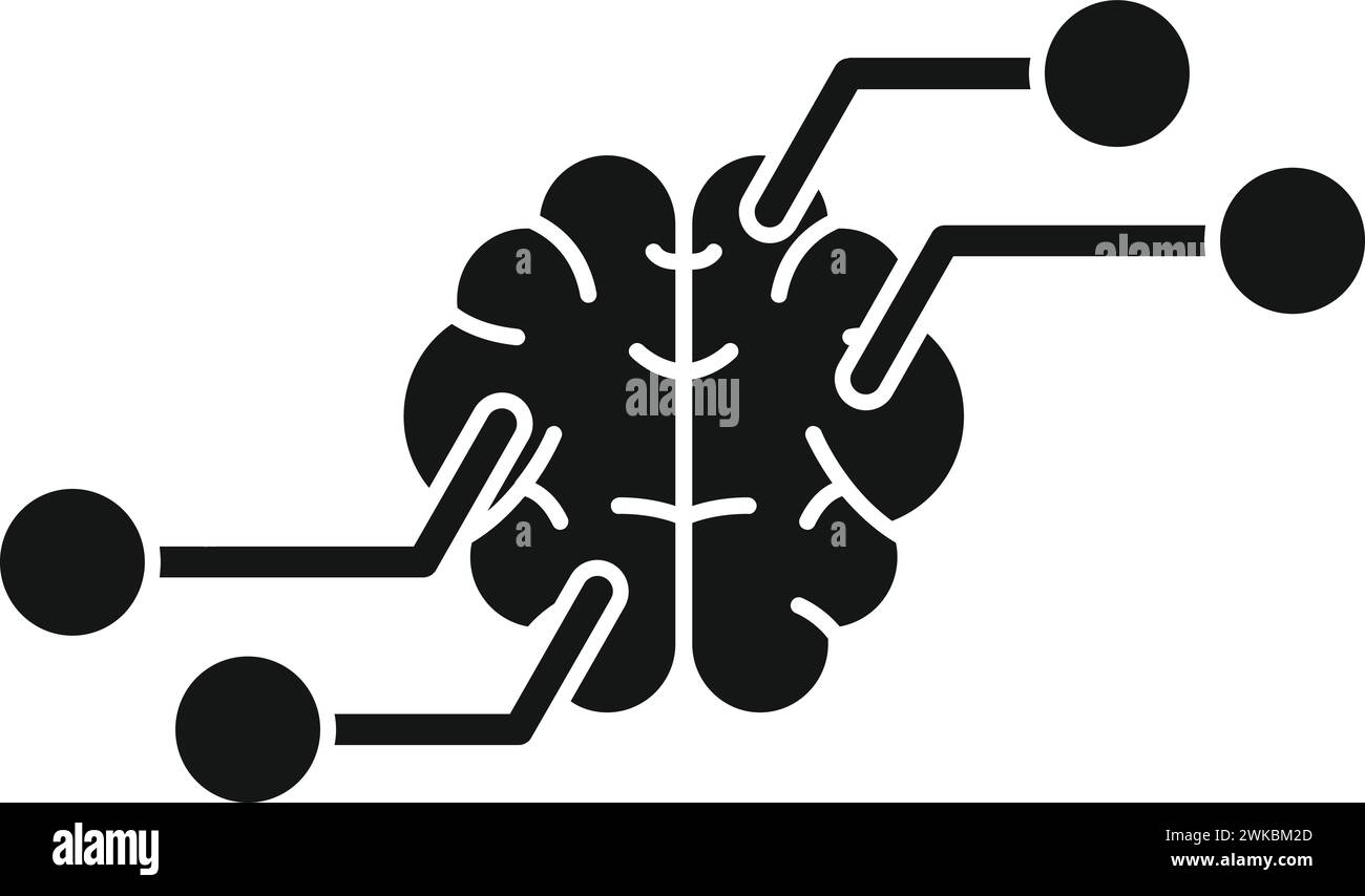 Brain memory intellect icon simple vector. Head power. Education lost ...