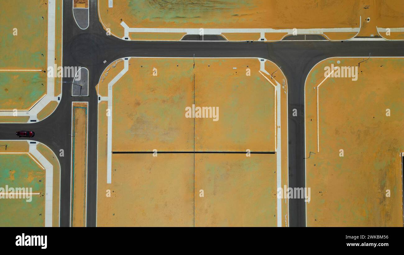 Aerial view housing project hi-res stock photography and images - Alamy