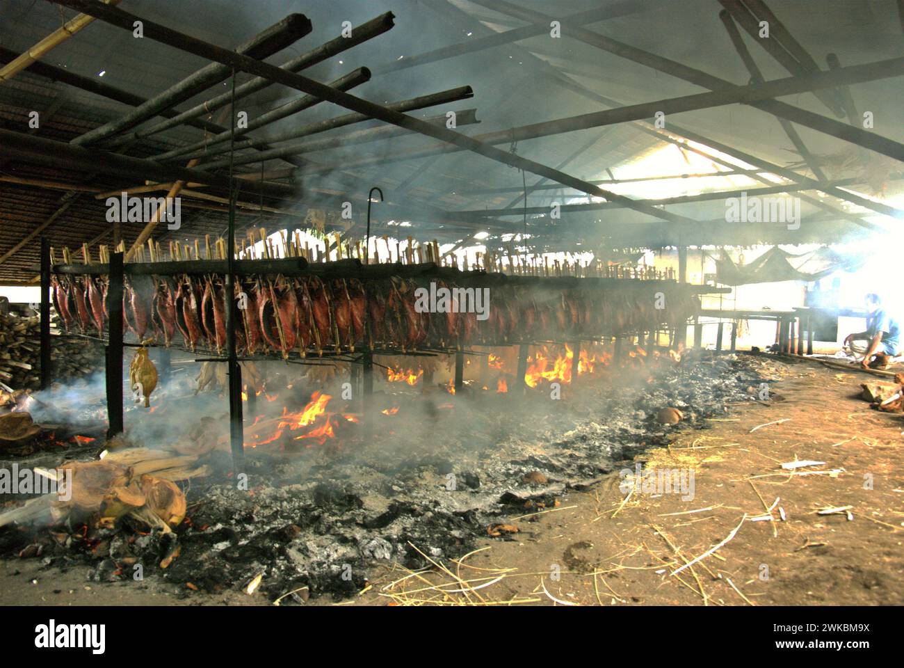 A smoked fish production that uses skipjack tuna meats at a home ...