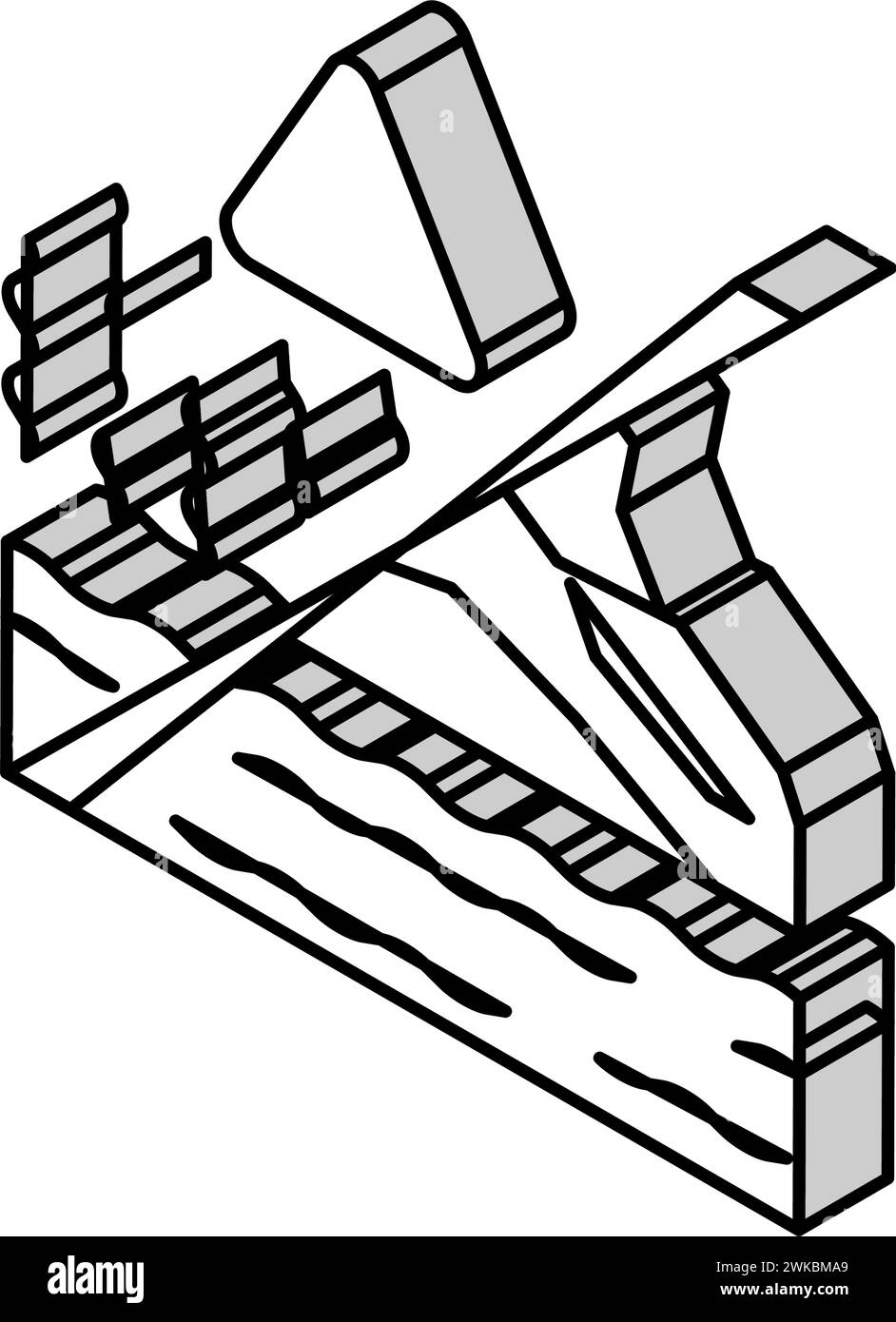 glacier melt isometric icon vector illustration Stock Vector Image ...