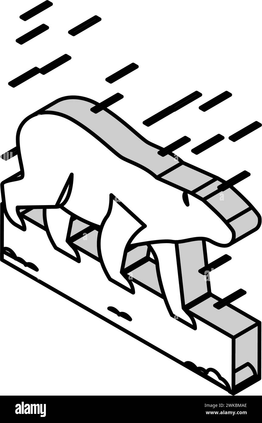 polar bear isometric icon vector illustration Stock Vector Image & Art ...