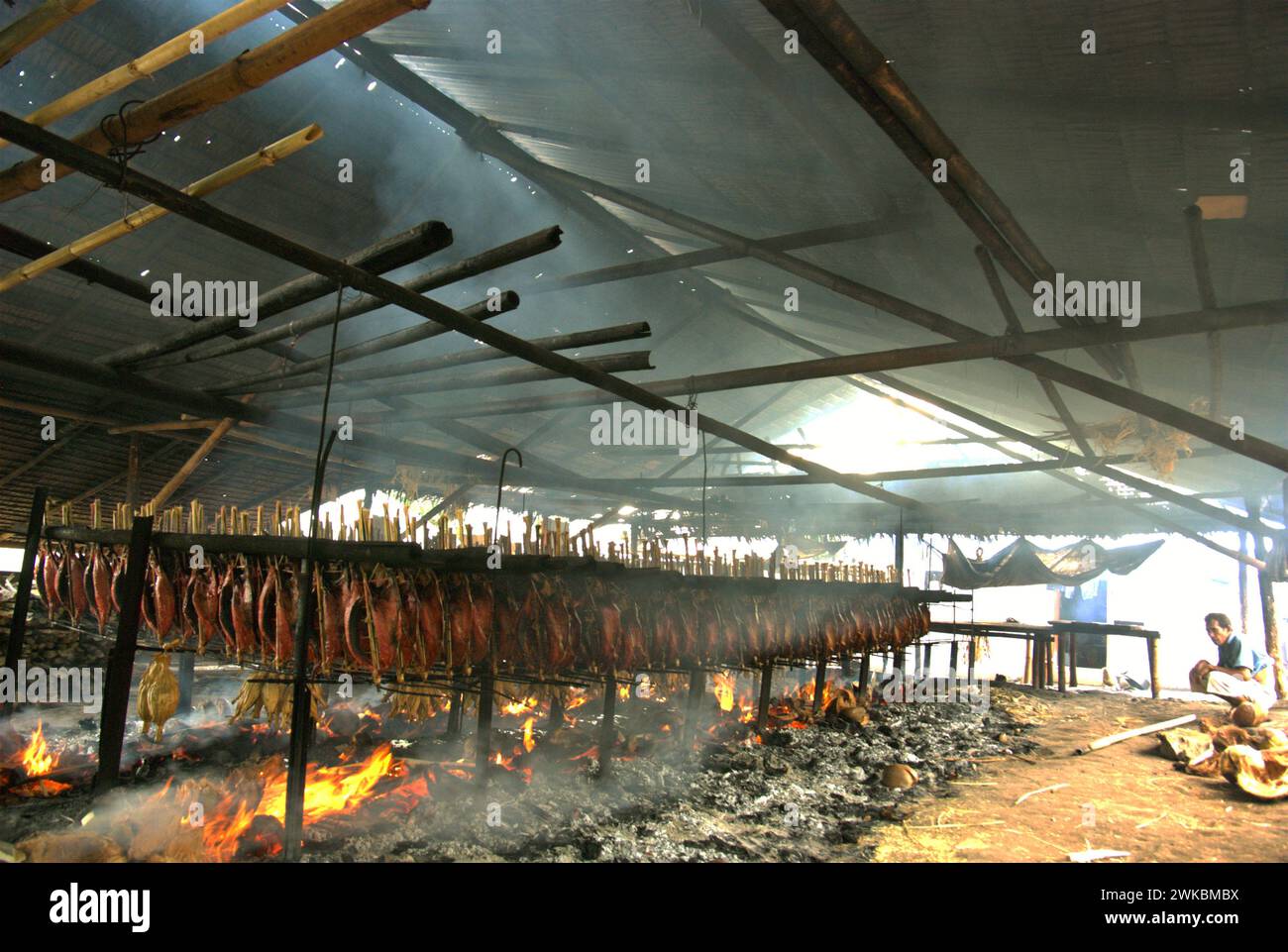 A smoked fish production that uses skipjack tuna meats at a home ...