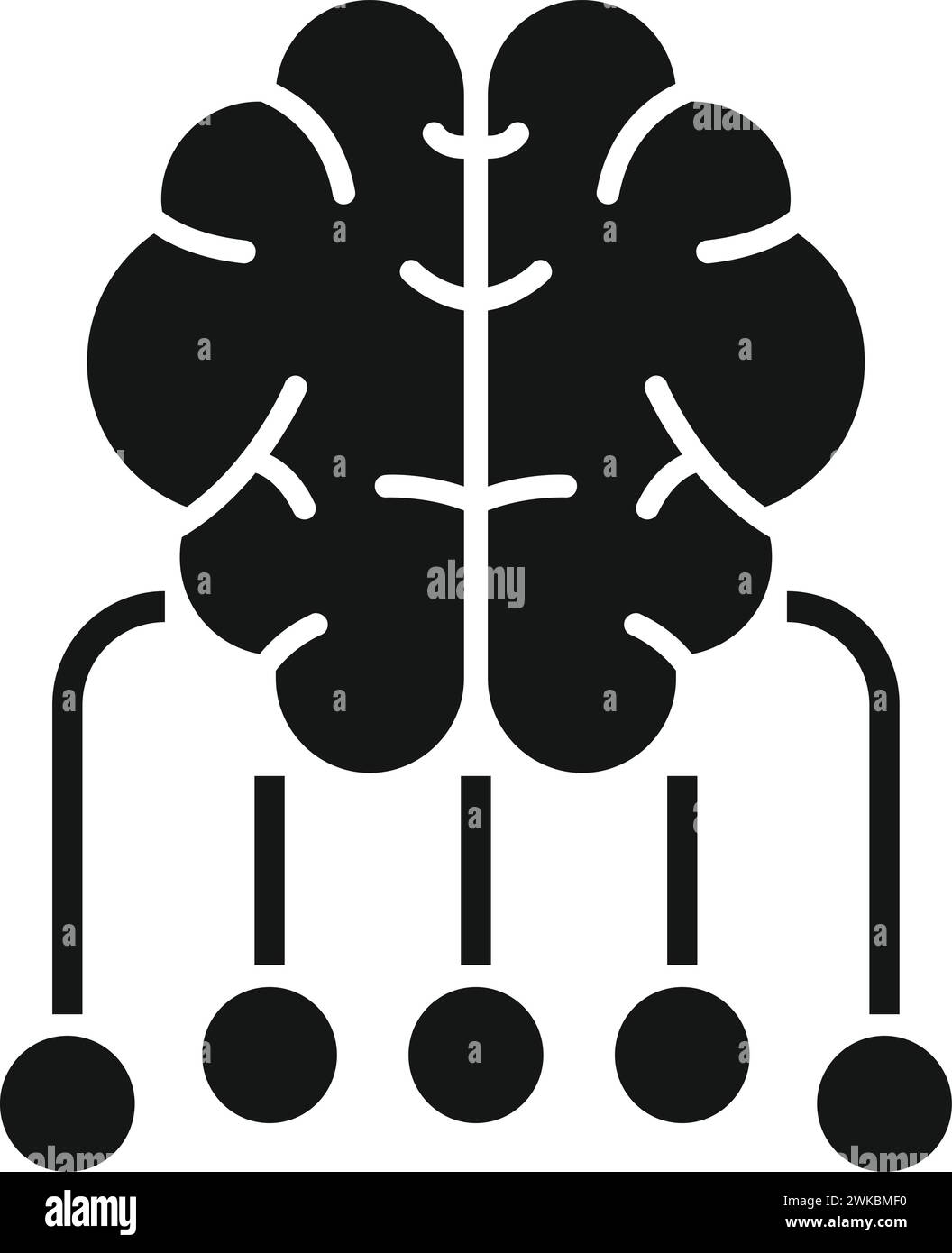 Brain support mind icon simple vector. Cognitive power. Mental ...