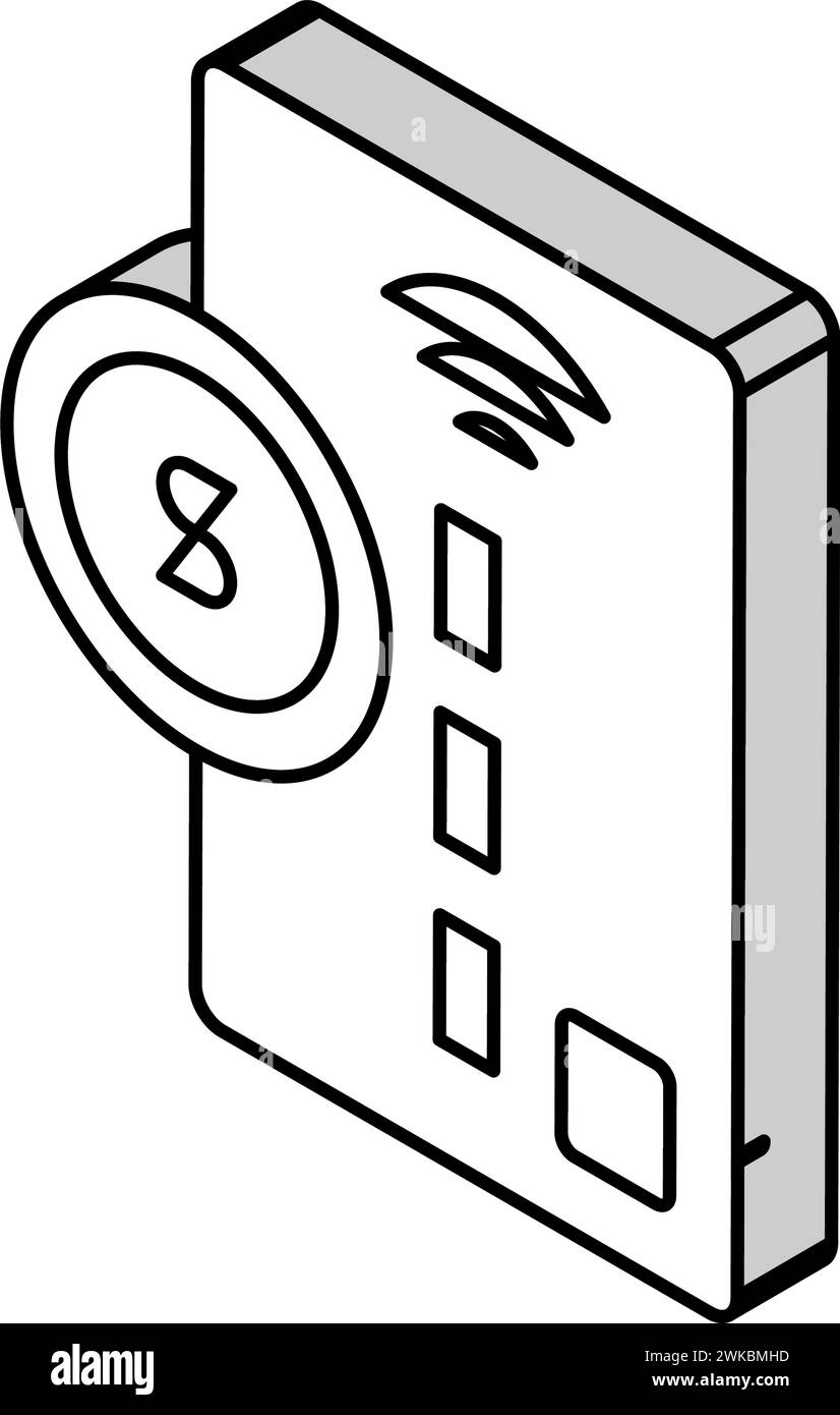 card contactless isometric icon vector illustration Stock Vector Image ...