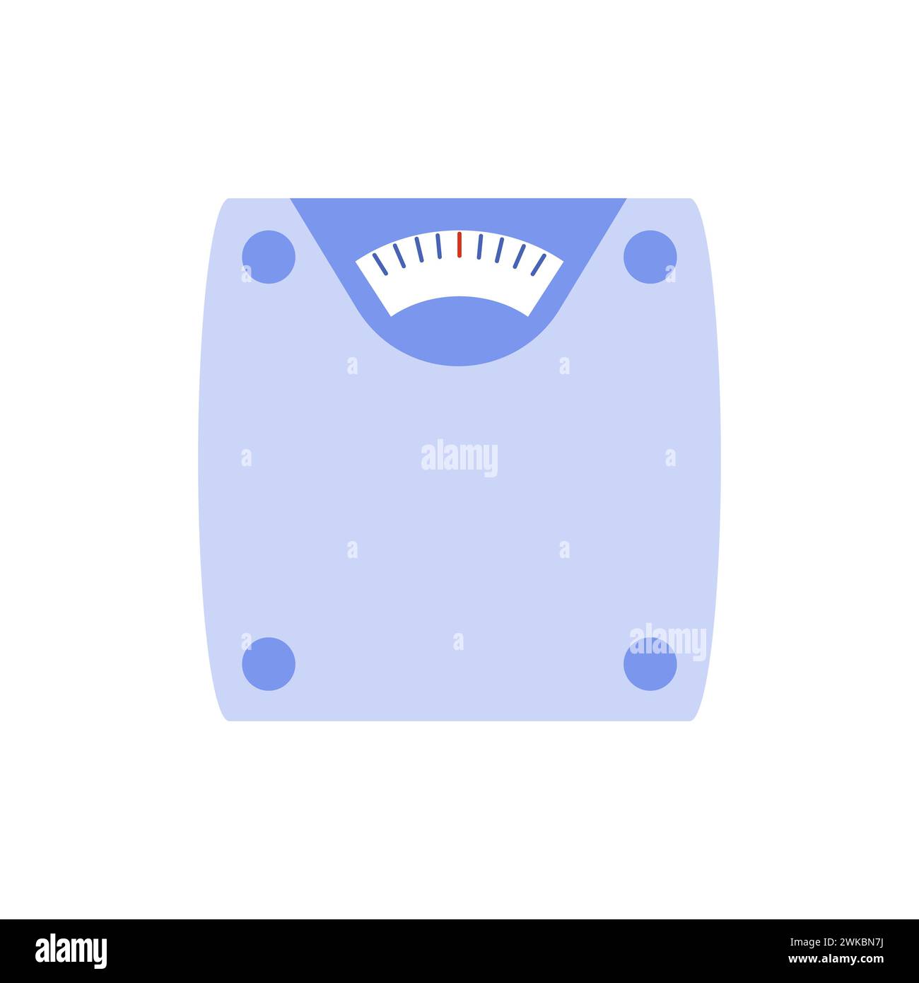 Scales To Control Weight During Diet Top View Of Analog Bathroom