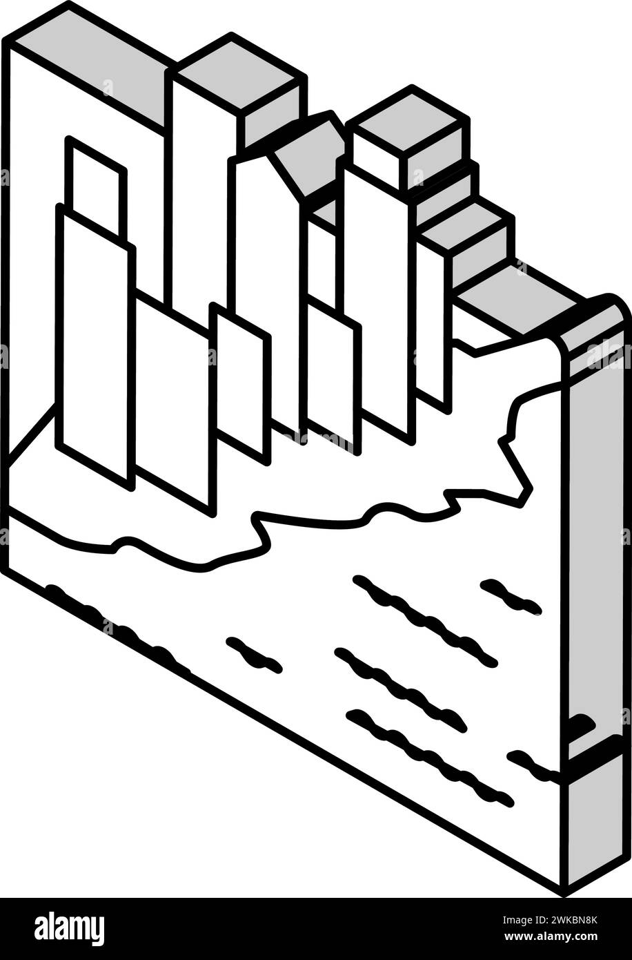 manhattan new york isometric icon vector illustration Stock Vector ...