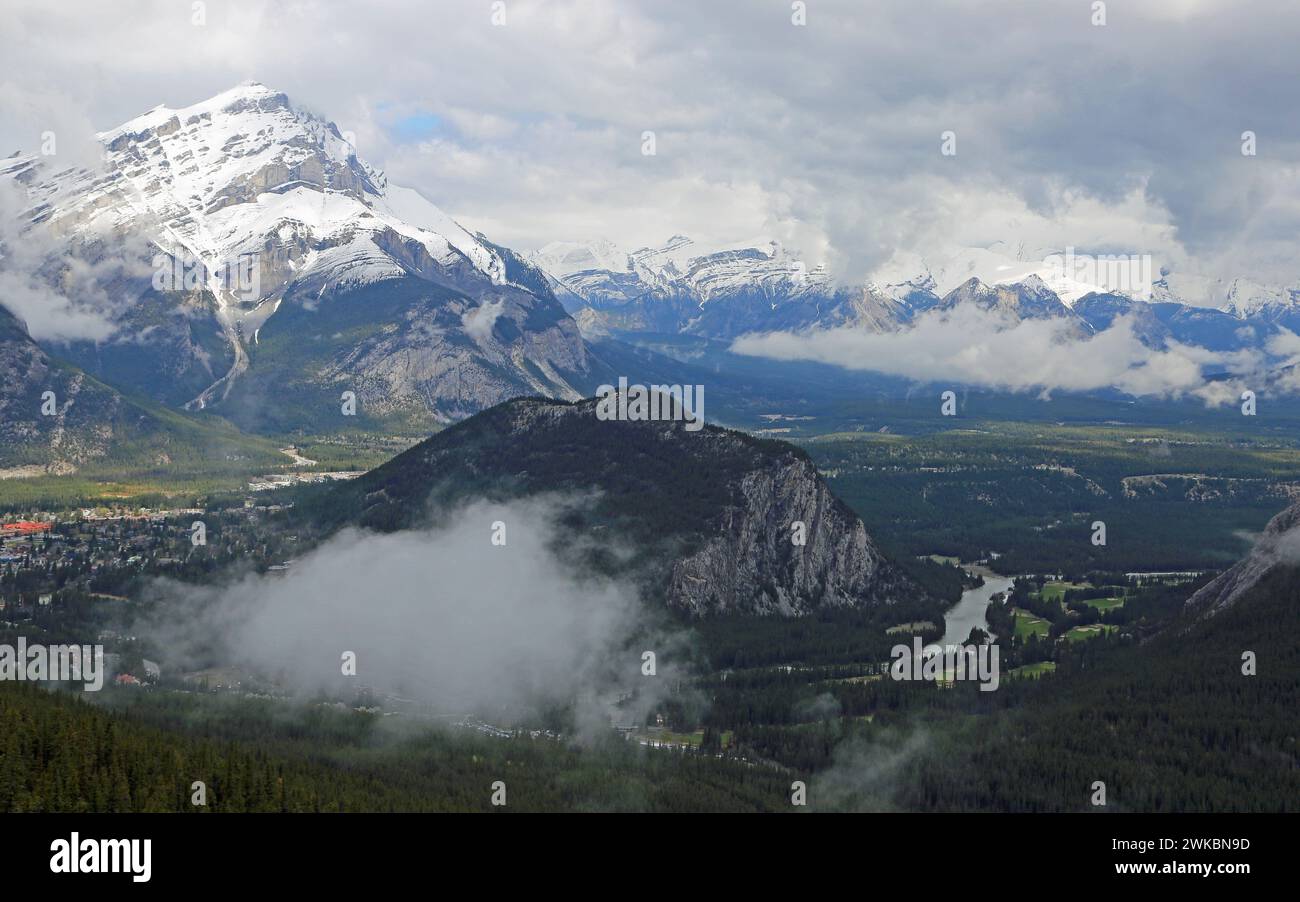Banff and Bow River - Banff National Park, Canada Stock Photo - Alamy