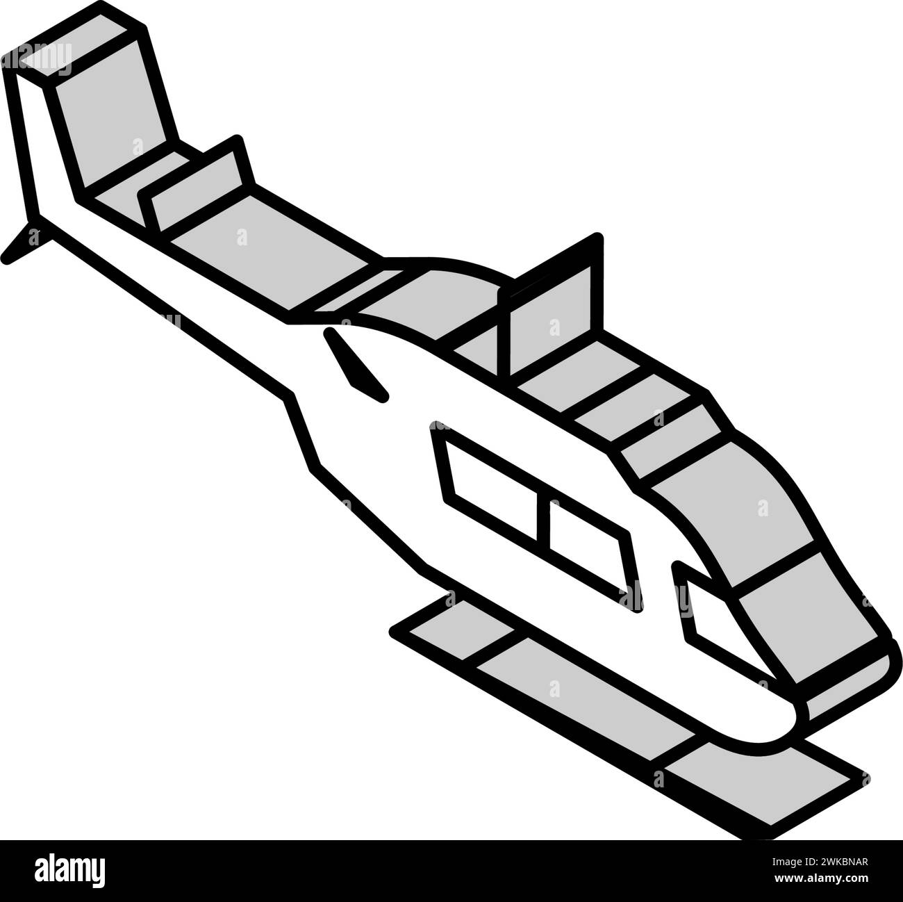 helicopter transport isometric icon vector illustration Stock Vector ...