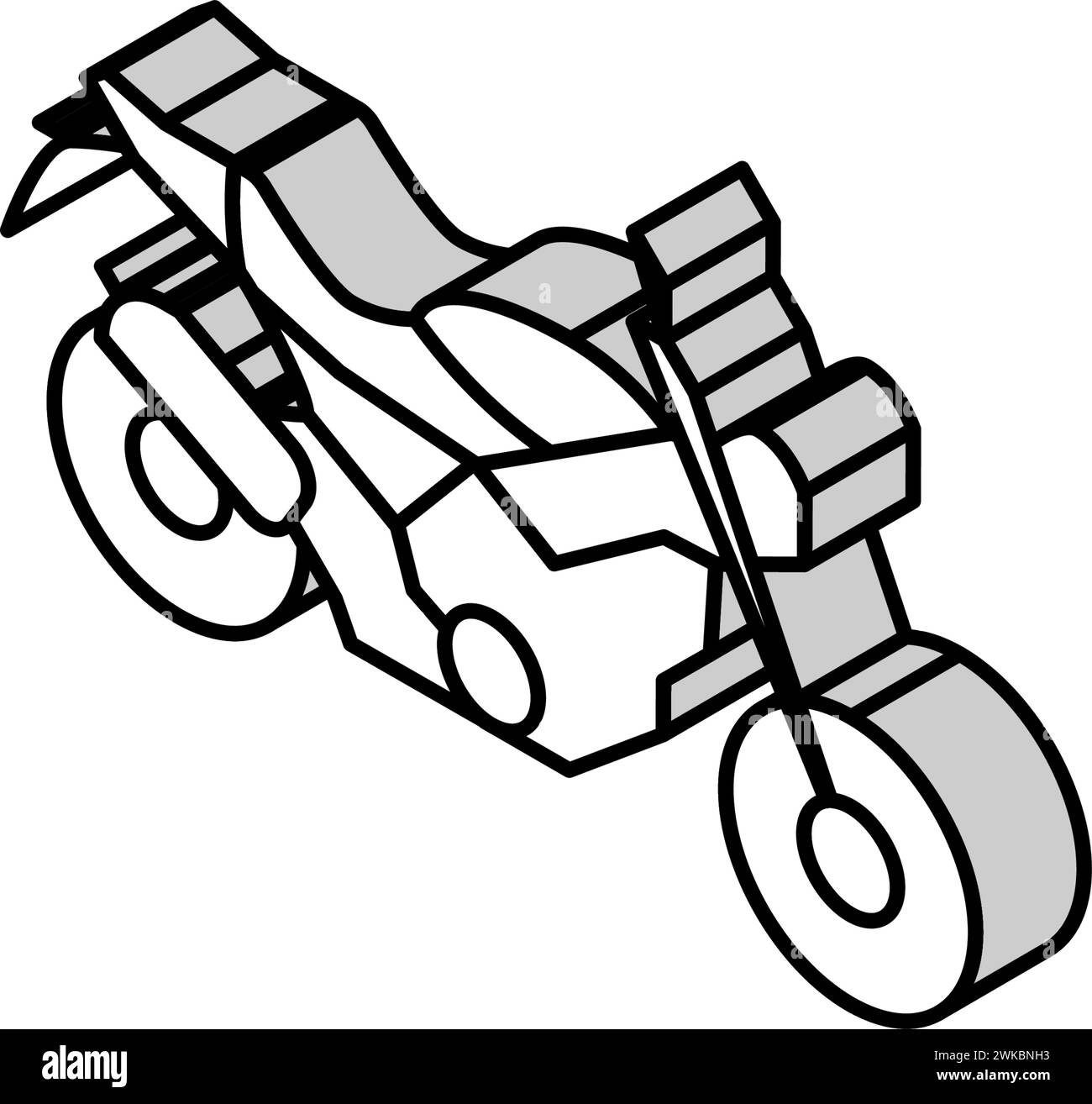 motorcycle transport isometric icon vector illustration Stock Vector ...