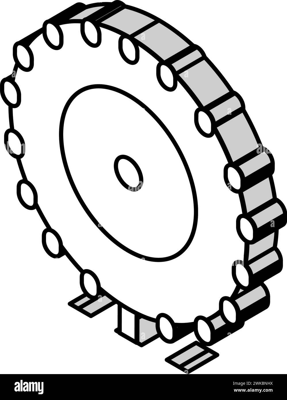 wheel ferris isometric icon vector illustration Stock Vector Image & Art - Alamy