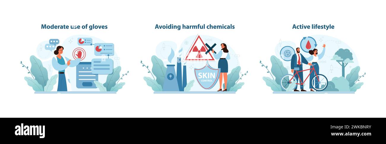 Touch care set. Practical tips for glove usage, chemical safety, and ...